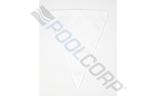 POOL360 | 11"x14.5" WHITE NYLON BACKSTROKE FLAG