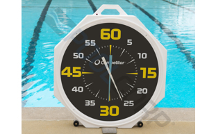 POOL360 | 37" Black Face Portable Pace Clock with Battery