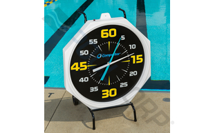 POOL360 | 31" White Face Portable Pace Clock with Battery