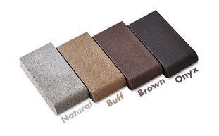 POOL360 | 12" x 6" x 2.375" Bullnose Paver Onyx