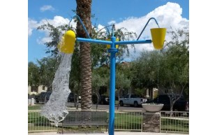 POOL360 | Stainless Steel Dumping Bucket 3 with Stainless Steel Footing ...