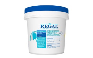 POOL360 | 64/PLT REGAL 25# 3" CHLORINATED TABS (UW)