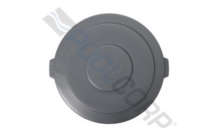 POOL360 | Lid Only for Brute 55 Gallon Can Gray
