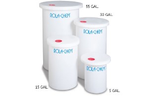 POOL360 | 15 gal Chemical Tank with Cover & Cap Plug