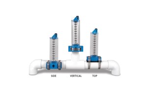 POOL360 | 2.5" Copper Vertical Mount Flow Meter