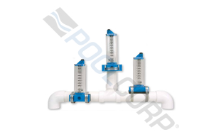 POOL360 | 1.5" Copper 20-55GPM Top Mount Flowmeter