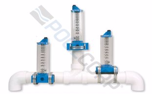 POOL360 | 1.5" PVC 25-60GPM Vertical Mount Flowmeter