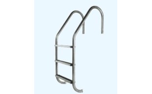 POOL360 | Bronze Series Standard Pool Ladder with Marine Grade 3-Tread SS Steps