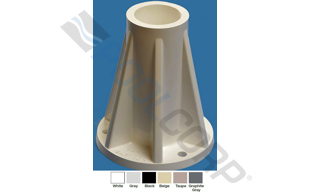 POOL360 | 6" Graphite Gray Surface Mounting Base