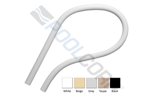 POOL360 | 29" x 19" 3-Bend Gray PVC Ring Rail Handrail