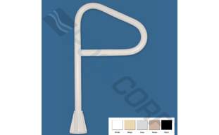 POOL360 | 36" Taupe Single Post Spa Side Grab Rail