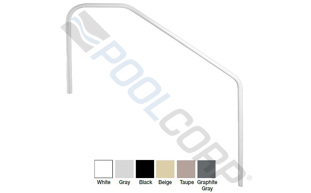 POOL360 | 72" Beige 3-Bend Deck to Pool Handrail
