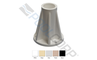 POOL360 | 6" Beige Surface Mounting Anchor Flange Base