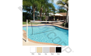 POOL360 | Black Surface Mount Volleyball Kit