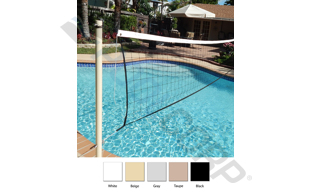 POOL360 | Taupe Anchor Mount Volleyball Kit
