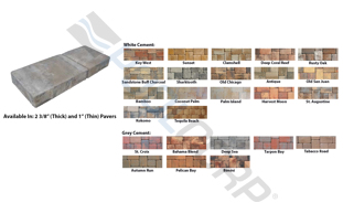 POOL360 | 2-3/8" 2-Piece Amazon Thick Pavers Sand Buff Char