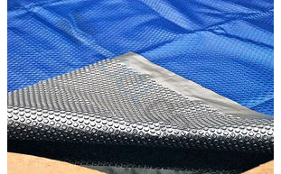 POOL360 | BLUE/SILVER 20X40 RECT 12 MIL 20x40 RECT SOLAR COVER 10YR