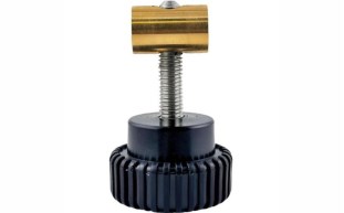 POOL360 | Black/Brass Hayward® Super Pump® Style Lid Knob with Brass Nut