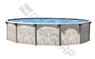 POOL360 | 27' Round Saratoga Above Ground Pool Sub Assembly with 52 ...