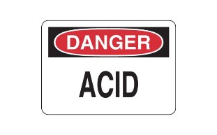 POOL360 | Danger Acid Label