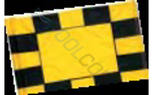 POOL360 | Black and Yellow Sewn Checkered Flags Set of 9