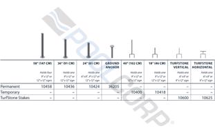POOL360 | 40" Temporary Sign Post