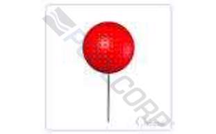 POOL360 | Red Plain Dimple-T Marker