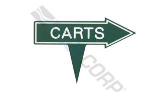 POOL360 | 13" Carts Green Line Arrow Sign