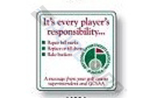 POOL360 | 12" x 12" GCSAA Message Aluminum Information Sign