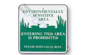 POOL360 | 12" x 12" Environmentally Sensitive Area Aluminum Information ...