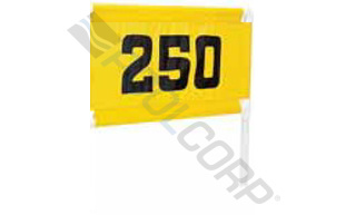 POOL360 | Green and White Horizontal Nylon Range Banner 100 Yards