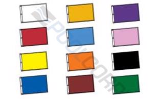 POOL360 | Maroon Nylon Plain Flag Tube-Lock 200 Denier Set of 9