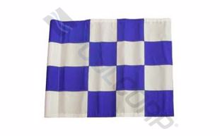 POOL360 | Medium Blue and White Nylon Numbered Flag Tube-Lock 200 Denier 1 - 9