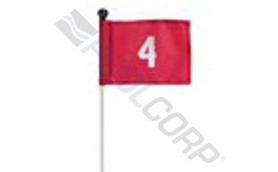 POOL360 | Red Flag and White Rod Numbered Practice Green Flag Set #2