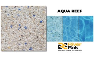 POOL360 | River Rok 80 lbs Natural Pebble Pool Finish Aqua Reef