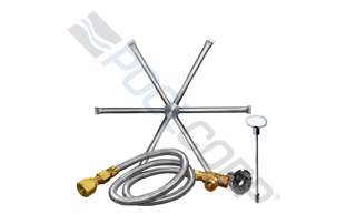 POOL360 | .5" OD FLARE x .5"MPT 16" SS BURNING SPUR