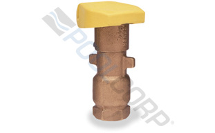 POOL360 | .75" Quick Coupling Valve 2 Piece with Yellow Top