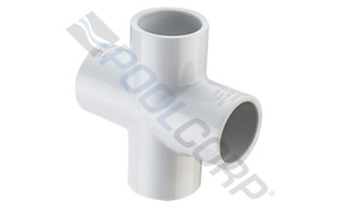 POOL360 | 2" White SCH40 PVC Cross Socket