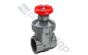 POOL360 | 1" PVC Gate Valve with Threaded Ends and Buna-N O-Ring Seal