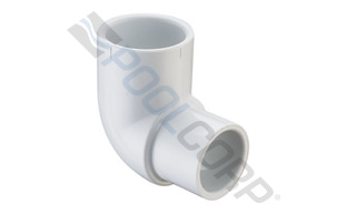POOL360 | 2-1/2" x 2" White SCH40 PVC 90 Degree Reducing Elbow Nesting ...