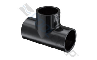 POOL360 | 2" Black SCH40 PVC Tee Socket