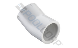 POOL360 | 2" White SCH40 PVC 22-1/2 Degree Elbow Socket