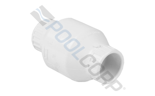 POOL360 | 2" Clear PVC Utility Swing Check Valve with Socket Ends and EPDM O-Ring Seal