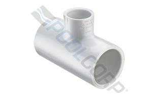POOL360 | 4" Socket x 4" Socket x 3" Socket White SCH 40 PVC Tee
