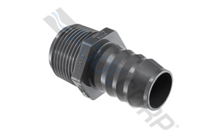 POOL360 | 2" Gray PVC Insert Male Adapter MIPT x Insert