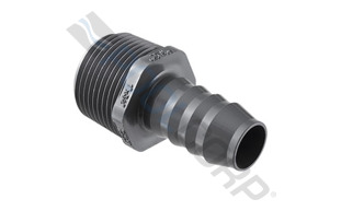 POOL360 | 1-1/4" x 1-1/2" Gray PVC Reducing Insert Male Adapter MIPT x Insert