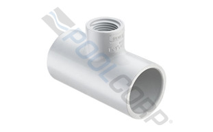 POOL360 | 2" x 2" 3/4" White SCH40 PVC Reducing Tee Socket x FIPT
