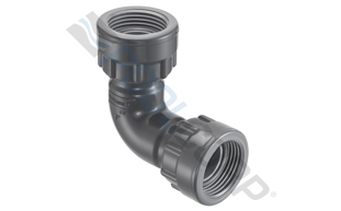 POOL360 | 1" Manifold 90 Degree Elbow SWVL x SWVL with O-Ring PVC