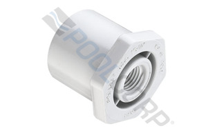 POOL360 | 1" x 3/4" White SCH40 PVC Flush Style Reducer Bushing Spigot ...
