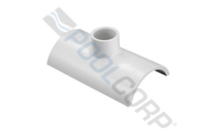 POOL360 | 4" Socket x 2" Socket White SCH 40 PVC Clamp On Saddle